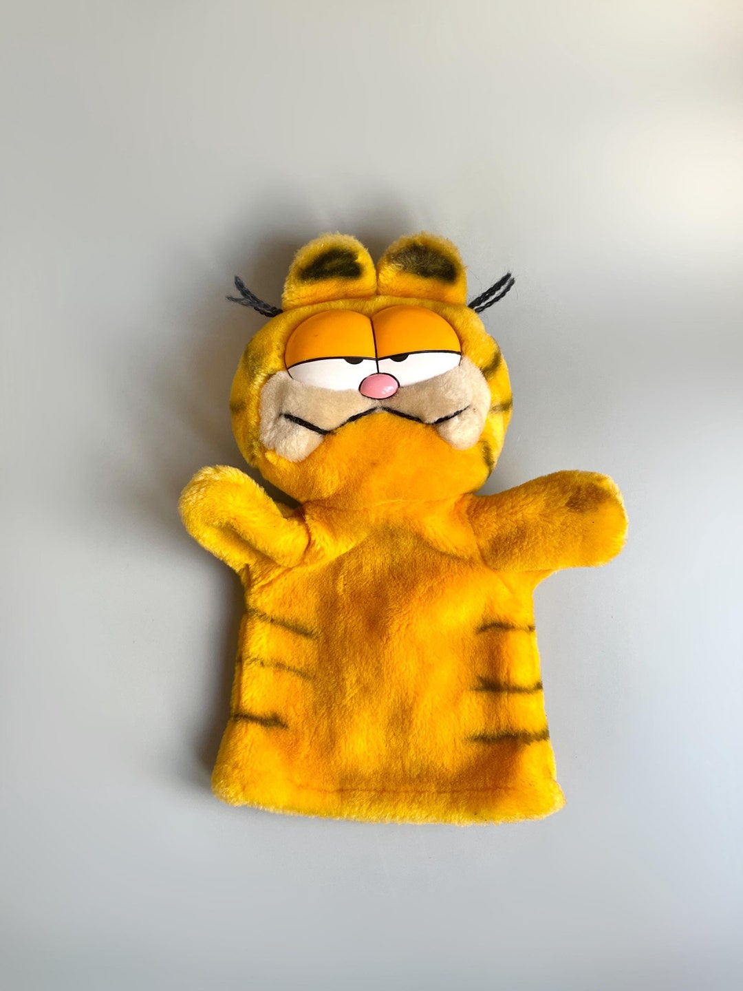 Garfield Hand Puppet Plush, Vintage Dakin 80's Garfield Plush,puppet ...