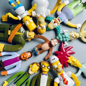 The Simpsons Bendy Figures, CHOOSE YOUR OWN, 90'S & 2003 Krusty Show ...