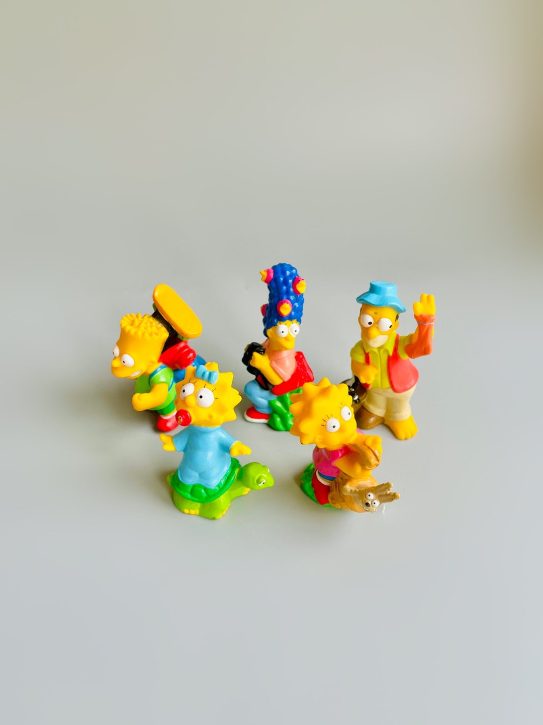 The Simpsons PVC Figures SET 1990 TCFFC Camping Lisa, Bart, Homer ...