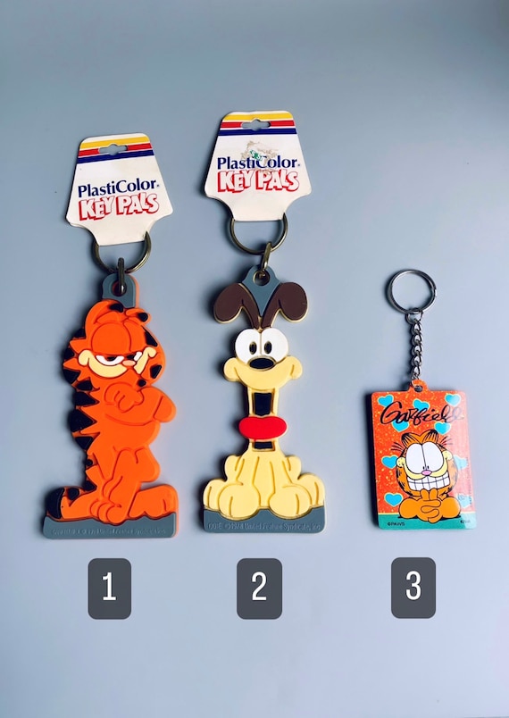 Vintage Garfield Keychains, CHOOSE YOUR OWN, Retro Ga… - Gem