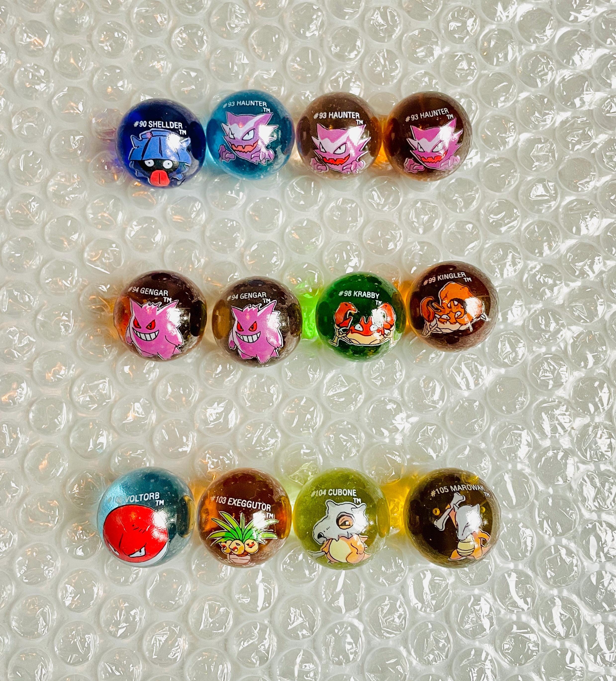Pokemon Marbles #63-#126, CHOOSE YOUR OWN, Vintage Pokemon Marbles ...
