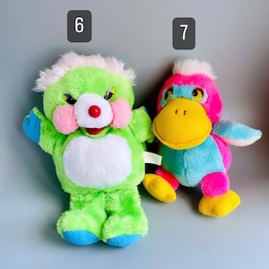 80's Plush Neon Teddies, CHOOSE YOUR OWN, Colourful 80's 90's Bears ...