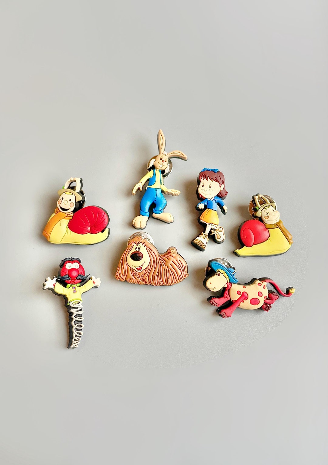 The Magic Roundabout Pin Badges, 2000's Magic Roundabout Remake Rubber ...