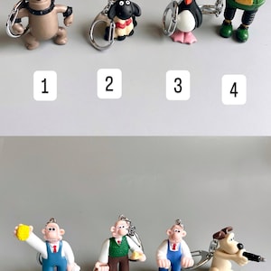 Wallace & Gromit Keychains, CHOOSE YOUR OWN, Wallace and Gromit Small ...