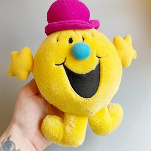 Mr Men Plush, CHOOSE YOUR OWN, Mr Happy Golden Bear 90's Retro Mr Men ...