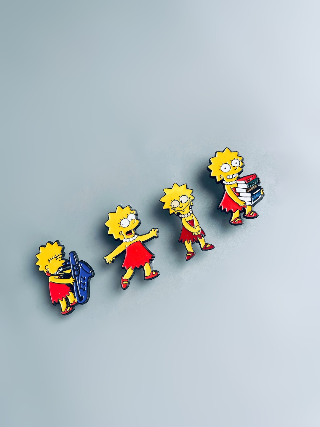 90's Lisa Simpson Pin Badges, True Vintage 1997 Matt Groening Fox Lisa ...