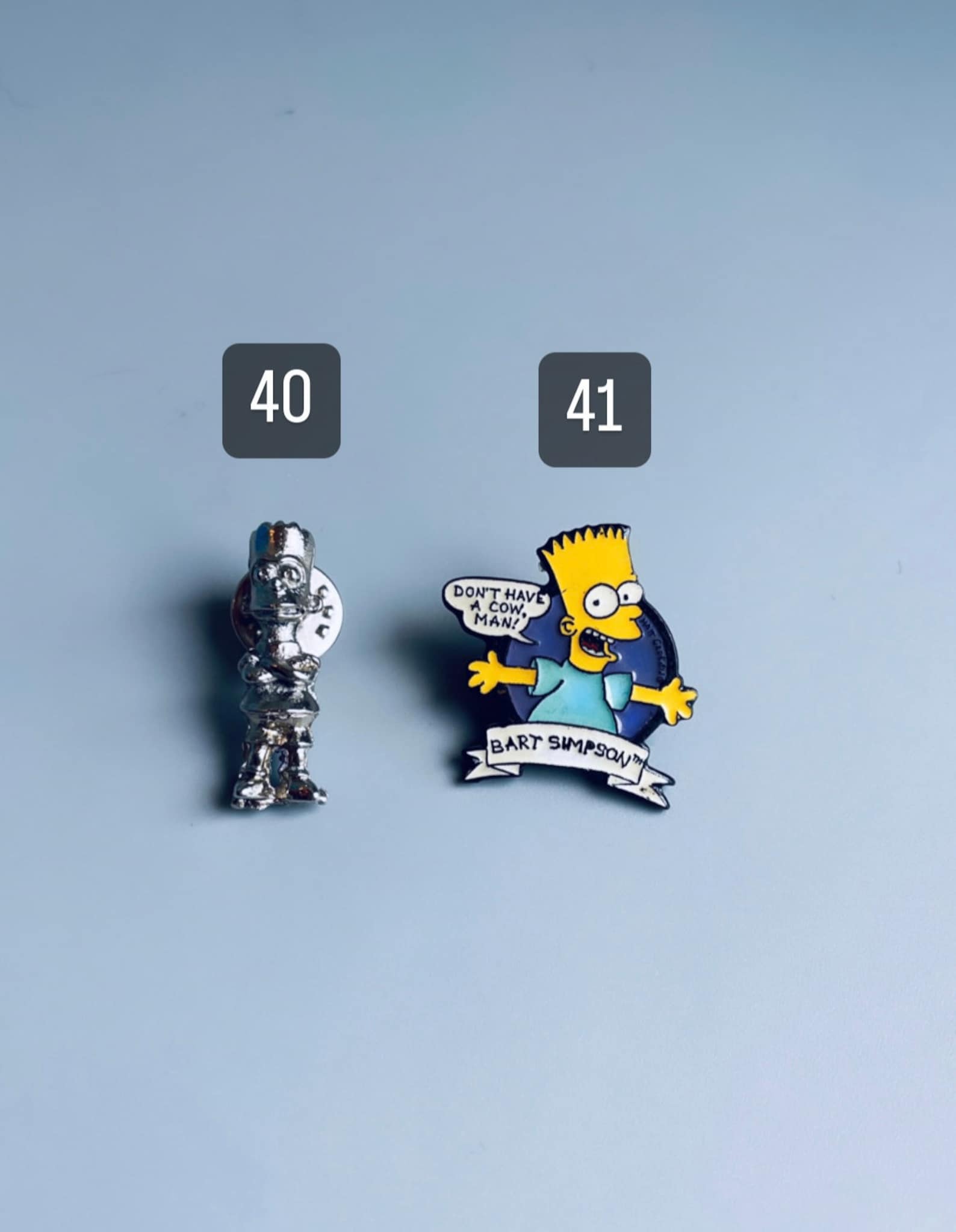 Insignes vintage Bart Simpson en émail, choisissez le vôtre, épingles ...