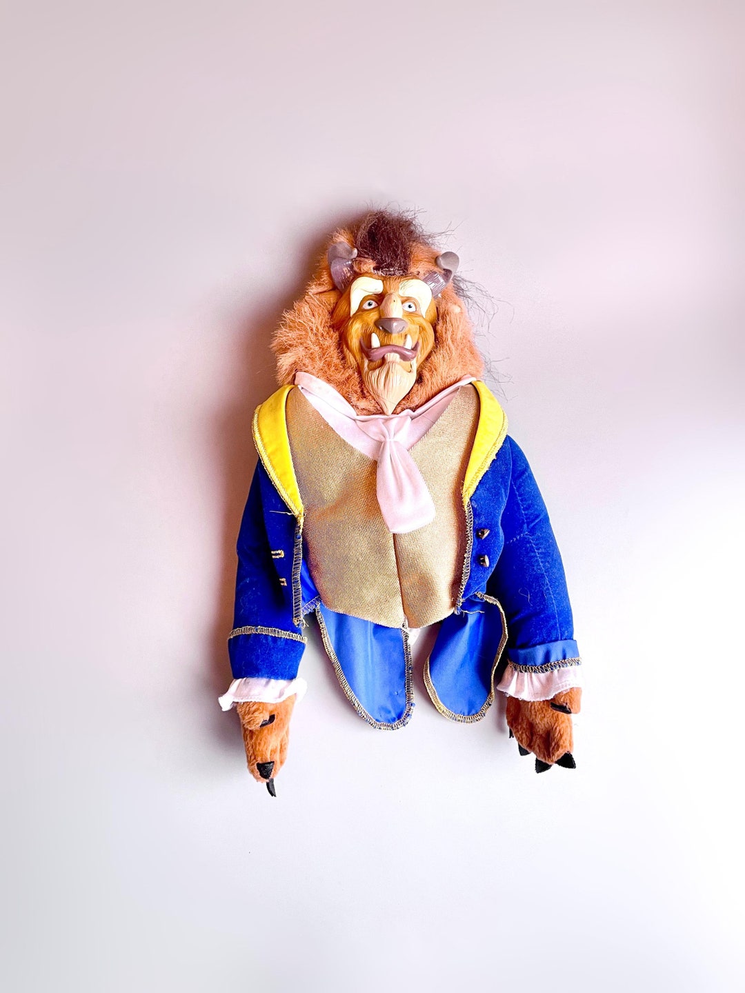Disney Store Beast Beauty and the Beast Hand Puppet, Vintage Plush ...