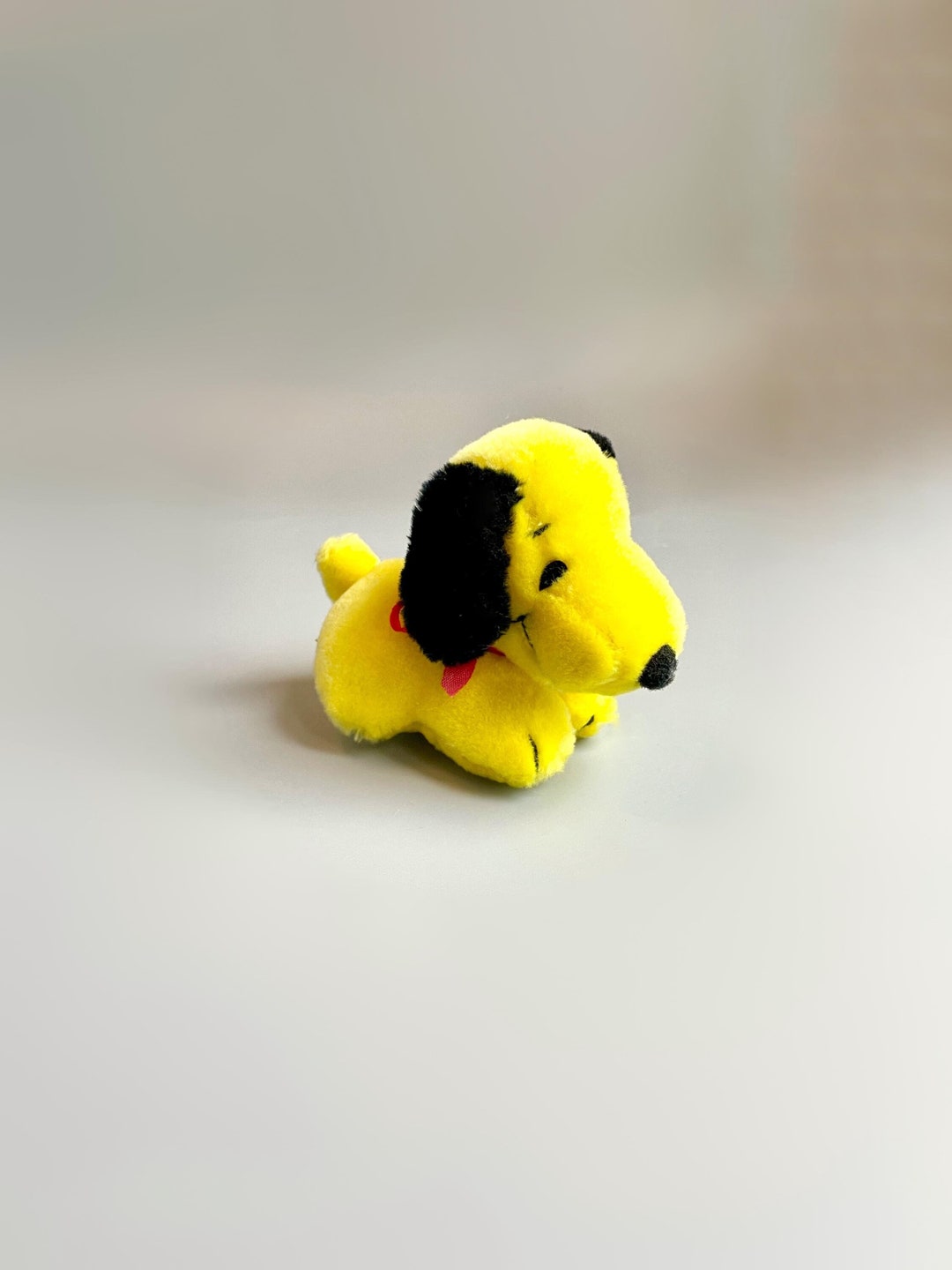 Yellow Snoopy Peanuts Toy Plush, Vintage Snoopy, Mini United Feature ...