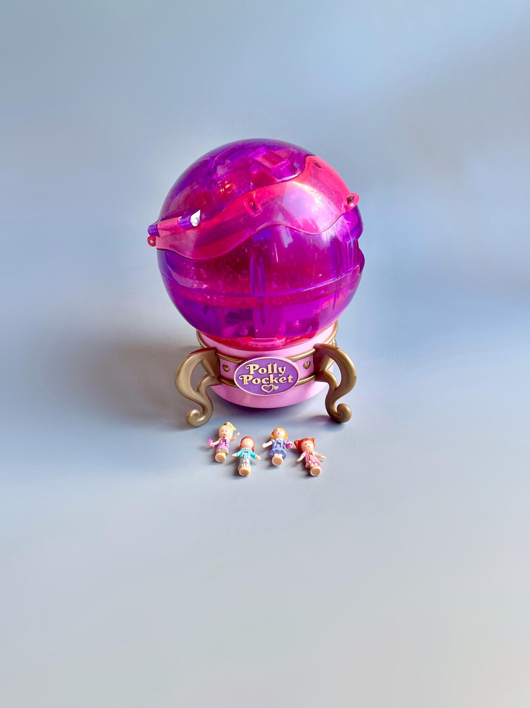 Polly Pocket Jewel Magic Ball Sparkle Surprise, Original Polly Pocket, 90's Girls Toys Pink ...