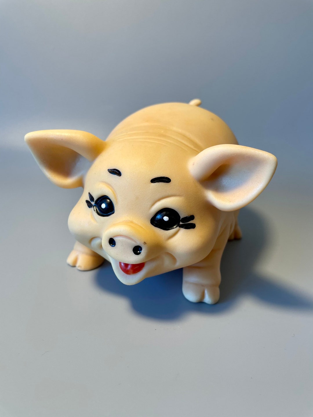 Pig Squeak Toy Vintage Pig Toy Rubber Piggy Toy Soviet USSR - Etsy