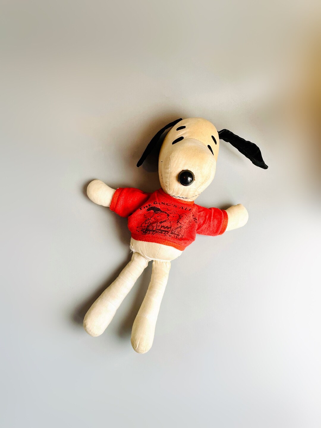 LARGE Snoopy Peanuts Toy Doll, 1950's 60's Rare Vintage Snoopy Cloth ...