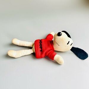 Snoopy Peanuts Toy Doll, 1950's 60's Rare Vintage Snoopy Red Top Cloth ...
