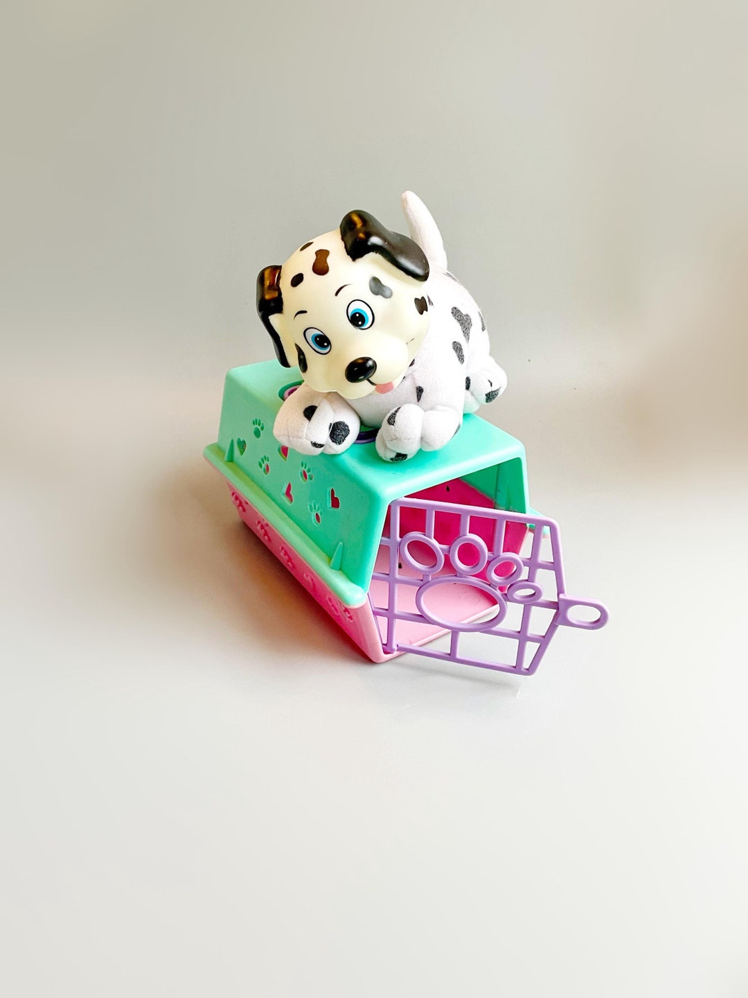 90's Pound Puppy Type, Simba Toys Dalmatian Puppy in Carrier, Pet Care ...