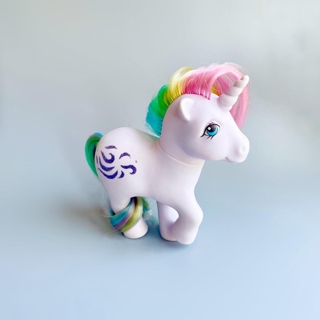 G1 My Little Pony Windy Unicorn, G1 MLP Unicorn Glitter Cutie Mark ...