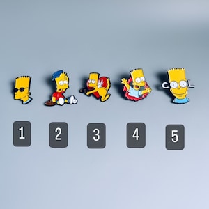 Vintage Bart Simpson Enamel Pin Badges, CHOOSE YOUR OWN, 90's Bart ...