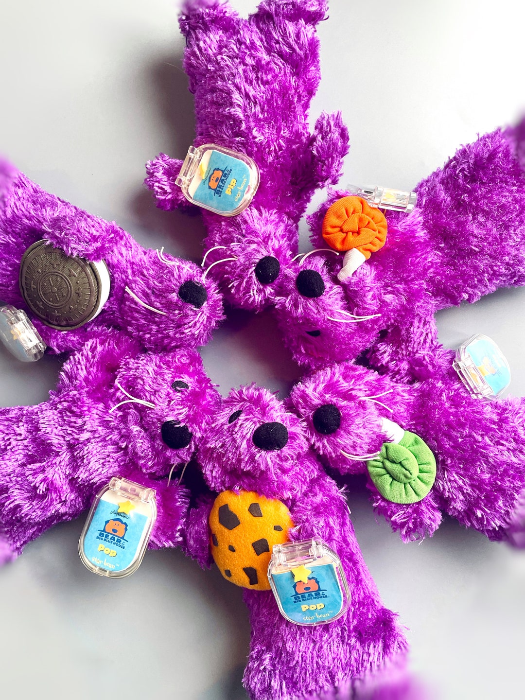 Pip & Pop Bear in the Big Blue House Otters, CHOOSE YOUR OWN, Purple ...