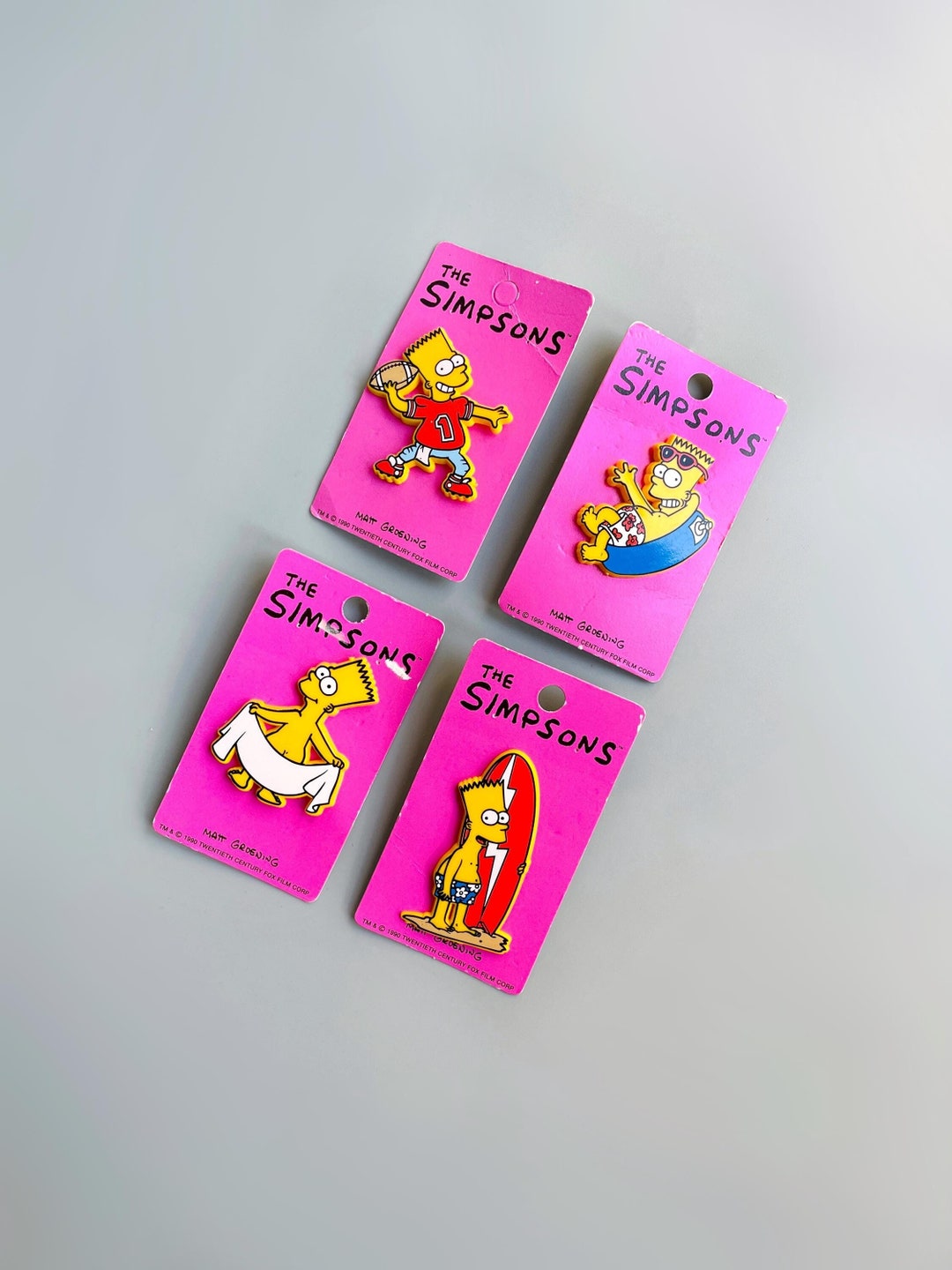 Vintage Bart Simpson Pin Badges, CHOOSE YOUR OWN, 90's Bart Simpson ...
