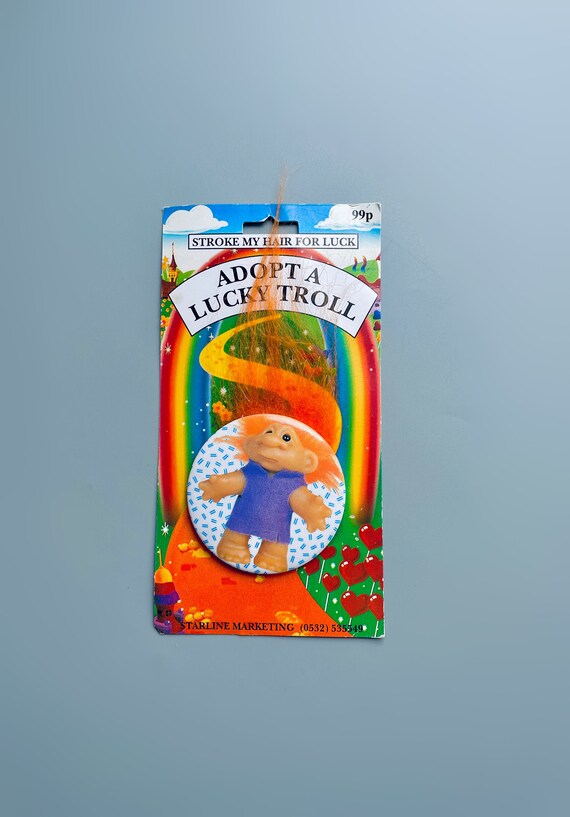 90'S Troll Badge With Hair, CHOOSE YOUR OWN, Adopt A … - Gem