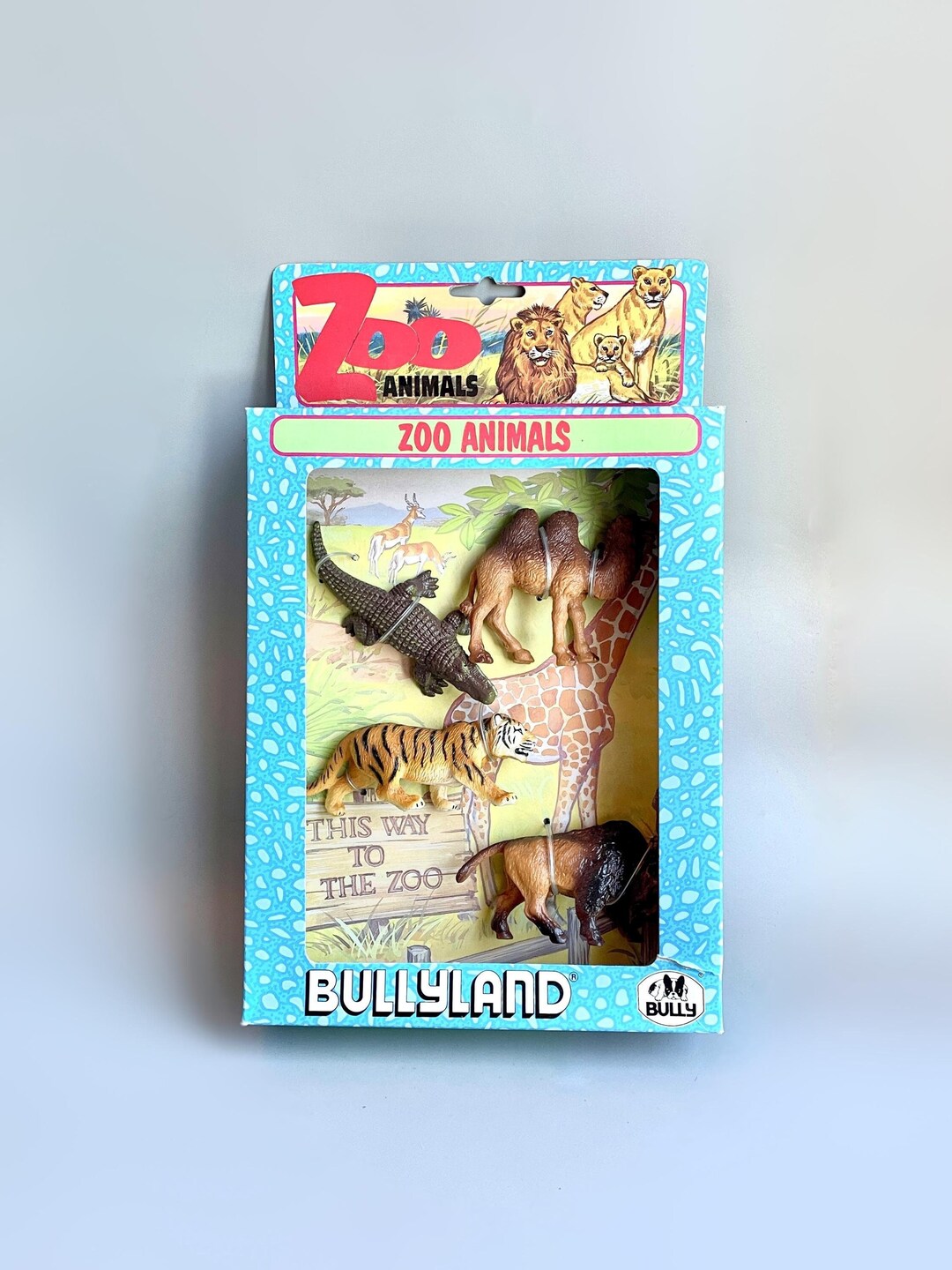 Vintage Bullyland Zoo Figures in Box, Retro Bully Animal Figures, Zoo ...