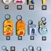 90’s Keychains- CHOOSE YOUR OWN- Nostalgic Character Keyrings, Garfield ...