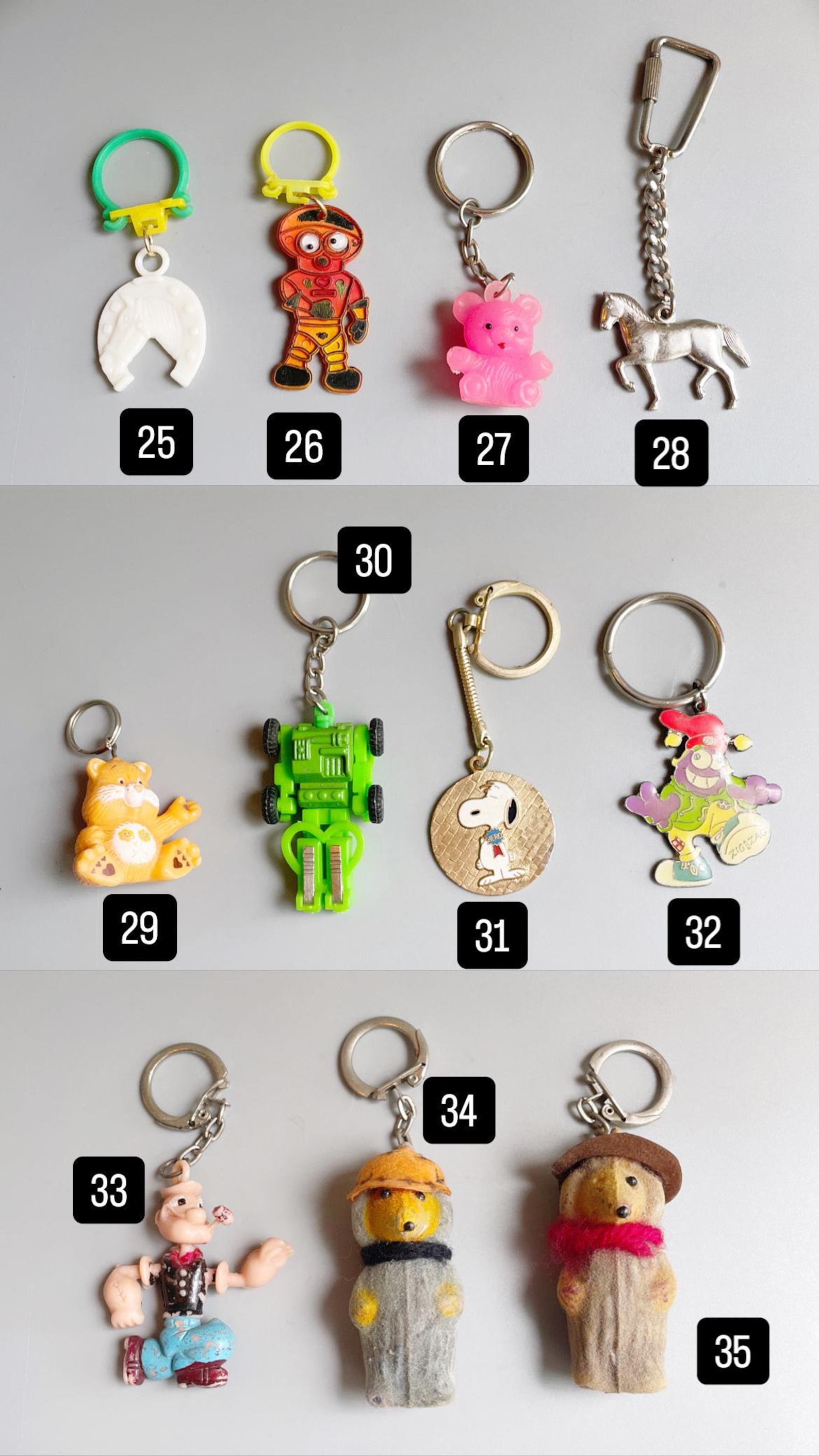90’s Keychains- CHOOSE YOUR OWN- Nostalgic Keyrings, Novelty Food 80's ...
