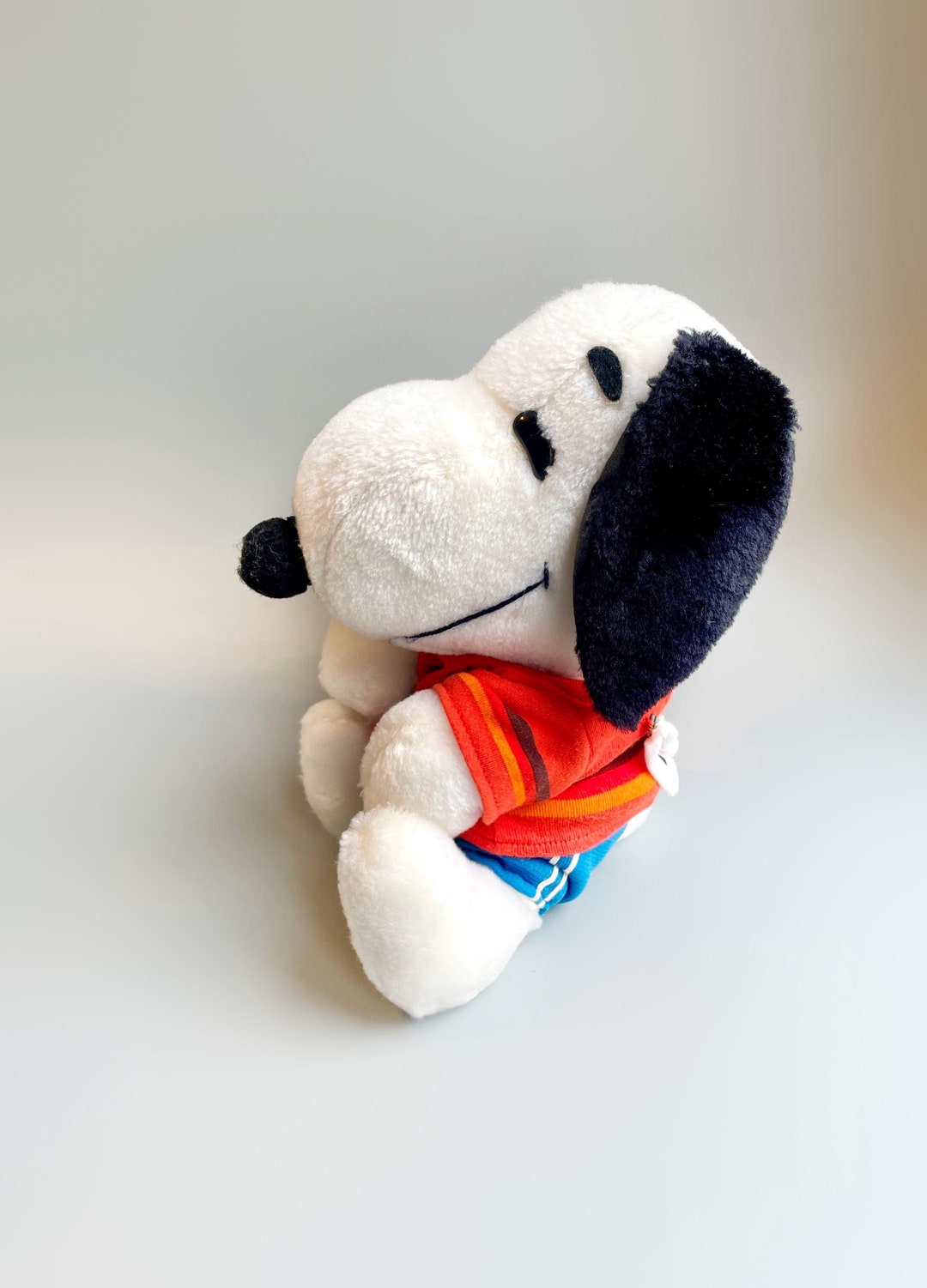 Snoopy Plush, Peanuts Toy Plush, Vintage Snoopy Running Sweater Plush No 7, United Feature ...