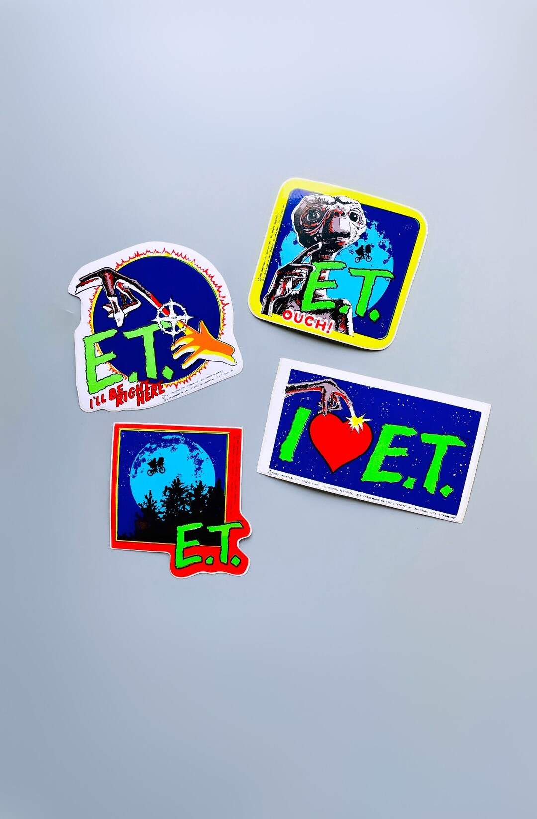 Vintage E.T Stickers, Vintage 80'S Sticker, Choose Your Own Retro ET ...