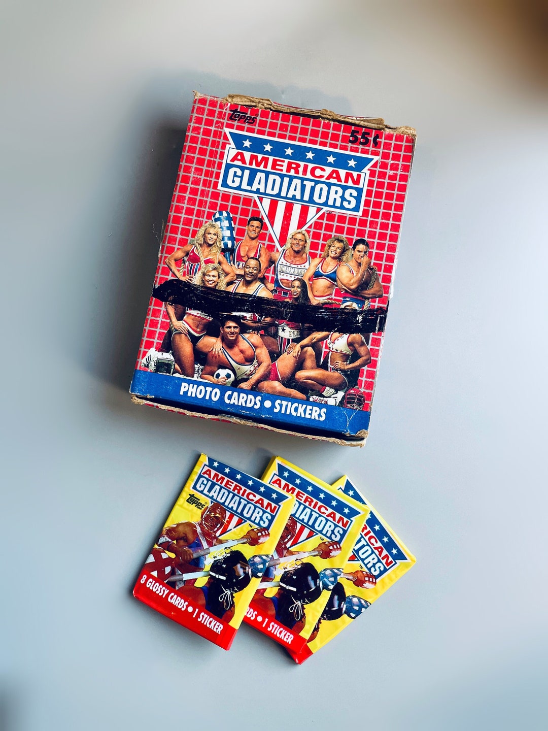 American Gladiators Sealed Vintage Trading Cards, Topps 1991 Gladiators ...