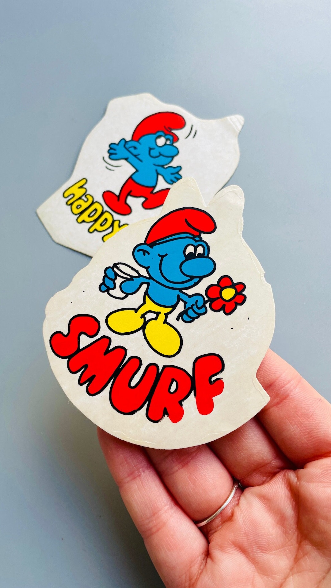 Vintage Smurf Stickers, CHOOSE YOUR OWN, Vintage 1970's Stickers the ...