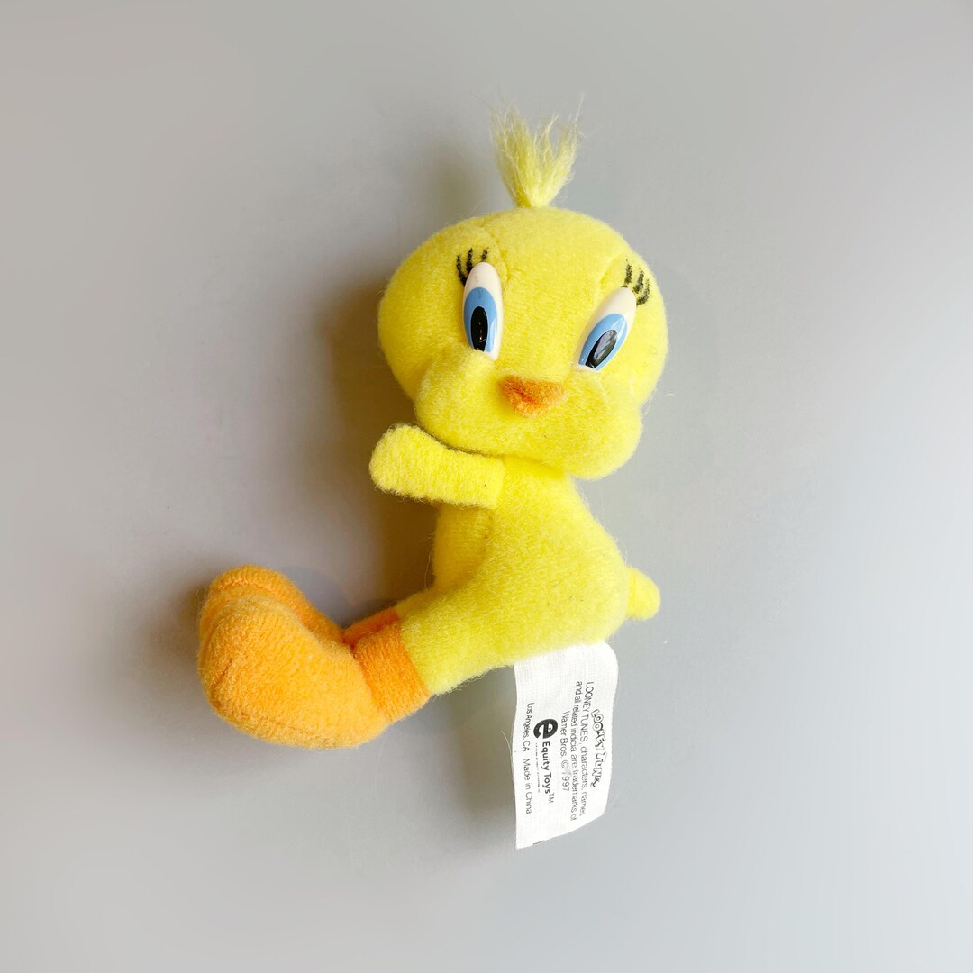Tweetie Pie Gripper Plush, Looney Toons Mini Figures Hugger Gripper 90 ...