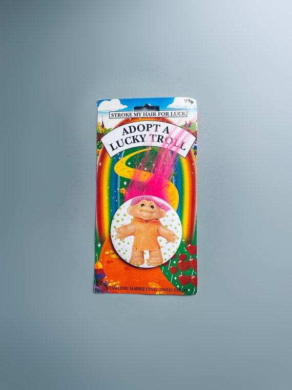 90'S Troll Badge With Hair, CHOOSE YOUR OWN, Adopt A … - Gem