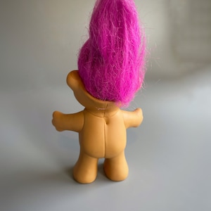 90s Teddy Bear Troll, Weird Vintage Troll Doll, Pink Haired Bear ...