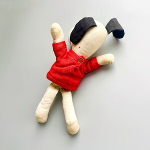 Snoopy Peanuts Toy Doll, 1950's 60's Rare Vintage Snoopy Red Top Cloth ...