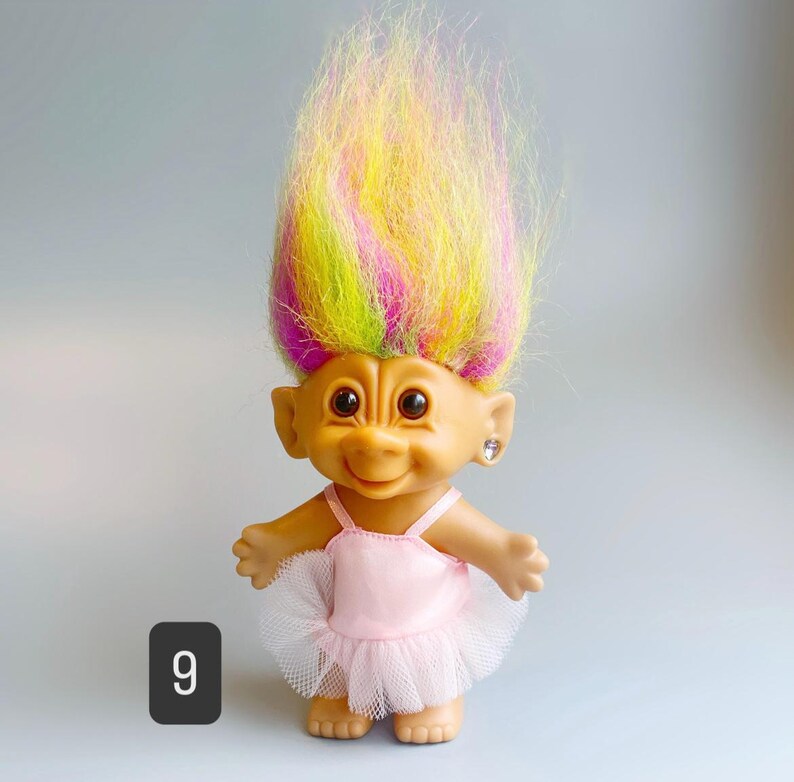 Rainbow Haired Troll, CHOOSE YOUR OWN, Vintage 90's Colourful Troll ...