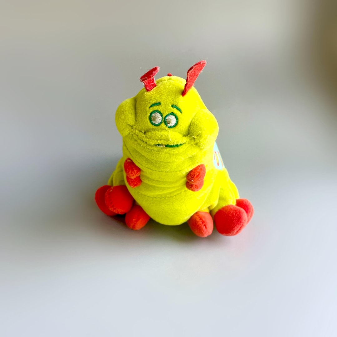 A Bug's Life Heimlich Plush Beanie, 1998 Disney Plushie Bug, Vintage ...