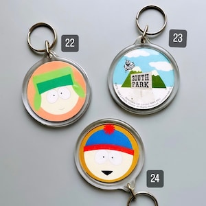 Vintage South Park Keyring, CHOOSE YOUR OWN, 1998 South Park Enamel ...