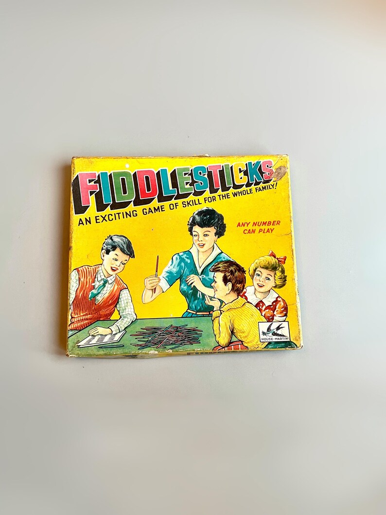 Fiddlesticks Vintage Game, House-martin Vintage Family Game Pick up ...