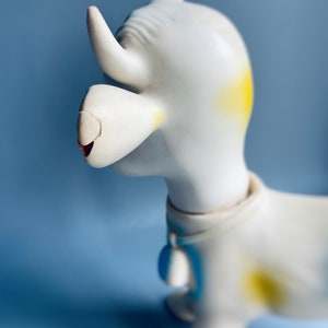 Vintage Cow Squeak Toy Doll, 60’s Kitsch Squeak Toy, Vintage Rubber Cow ...