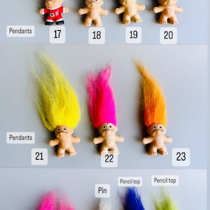Small Russ Trolls, Dam Trolls | CHOOSE YOUR TROLL | Mini Troll Pencil ...