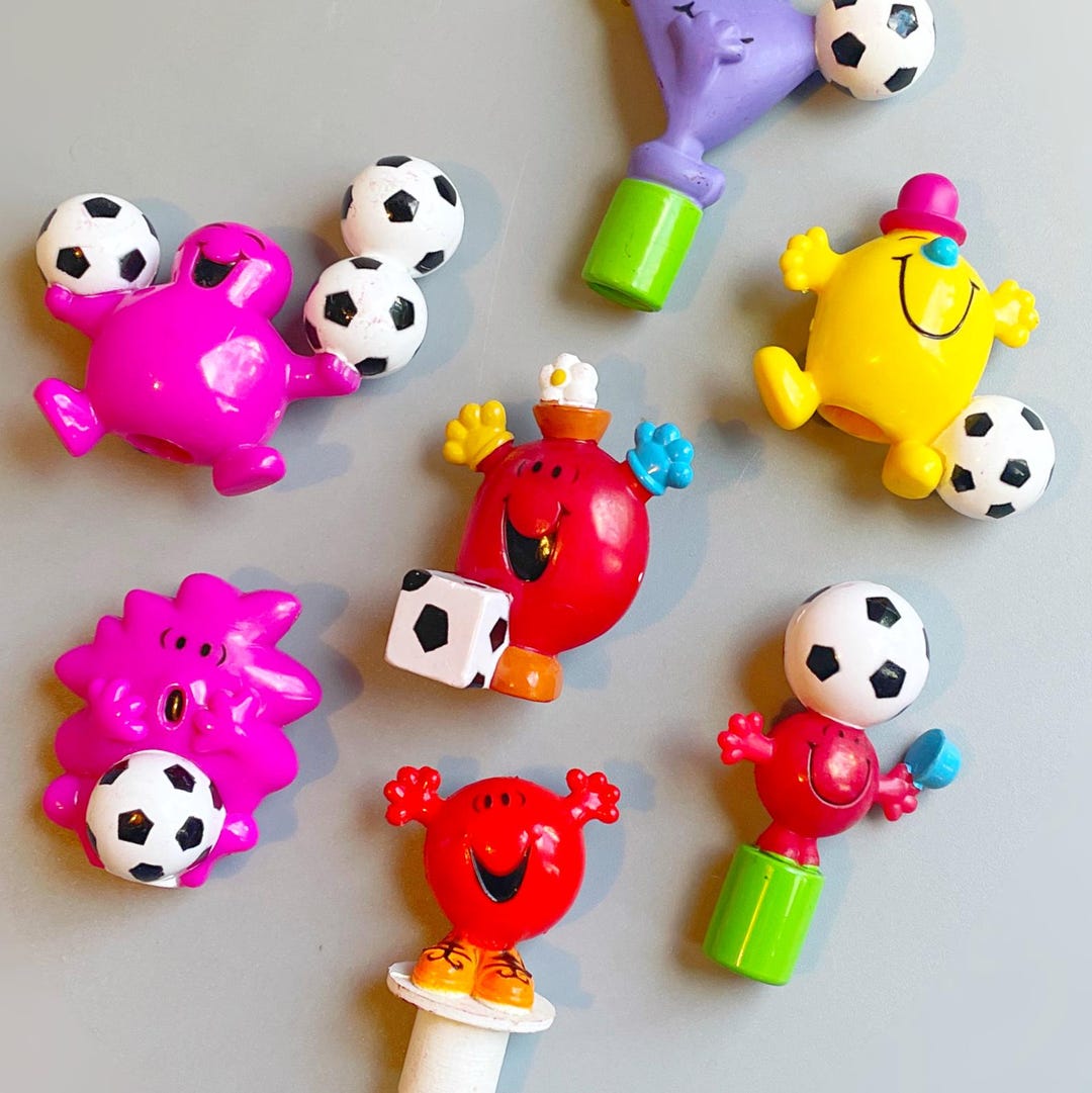 Mr Men Football Pencil Top Figures, CHOOSE YOUR OWN 90's Retro Mr Men ...