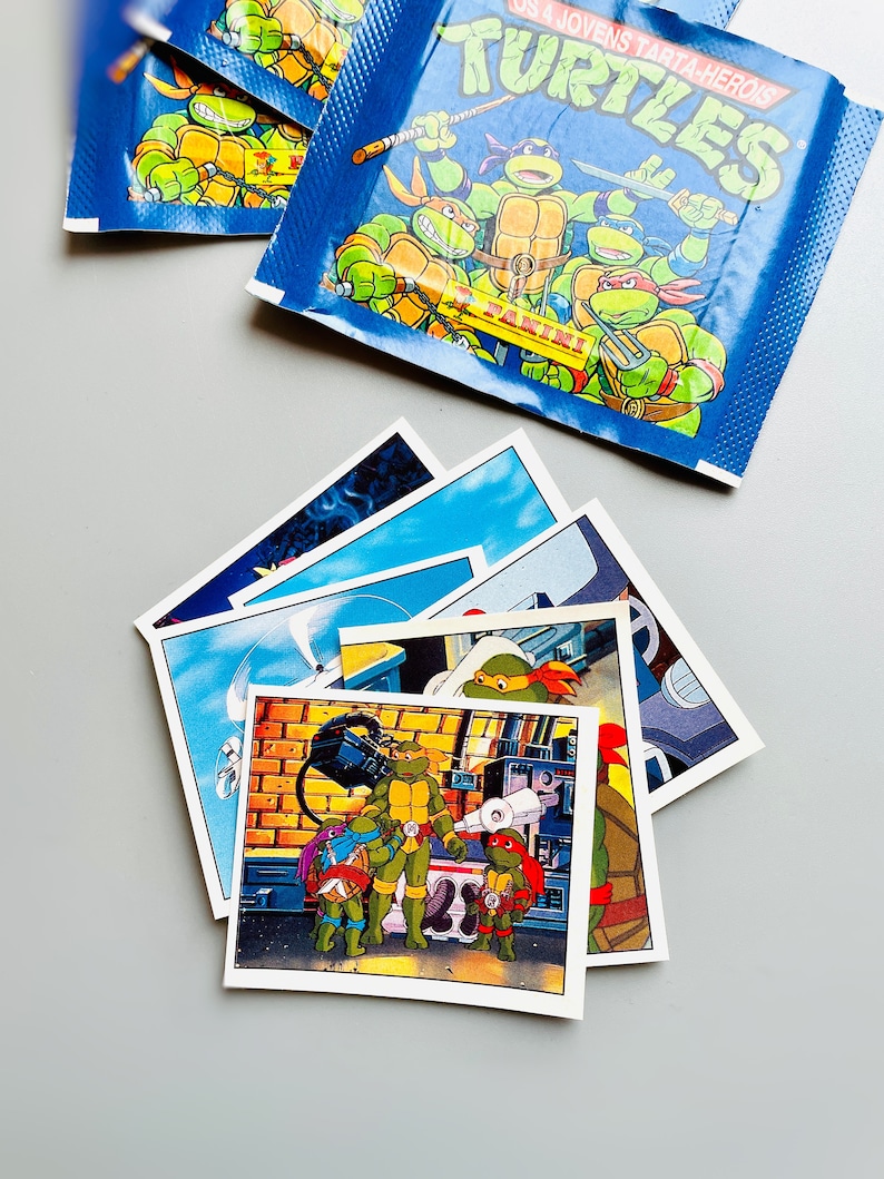 Vintage Teenage Mutant Ninja Turtles Stickers Panini Stickers, 90s TMNT ...