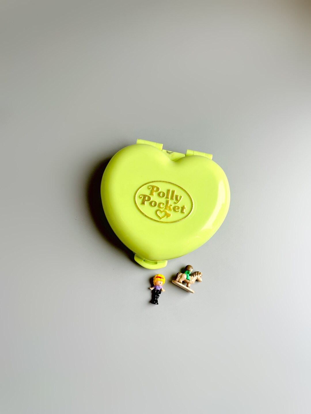 Polly Pocket Polly's Pony Club Lime Green, Complete! Polly Pocket Pony ...