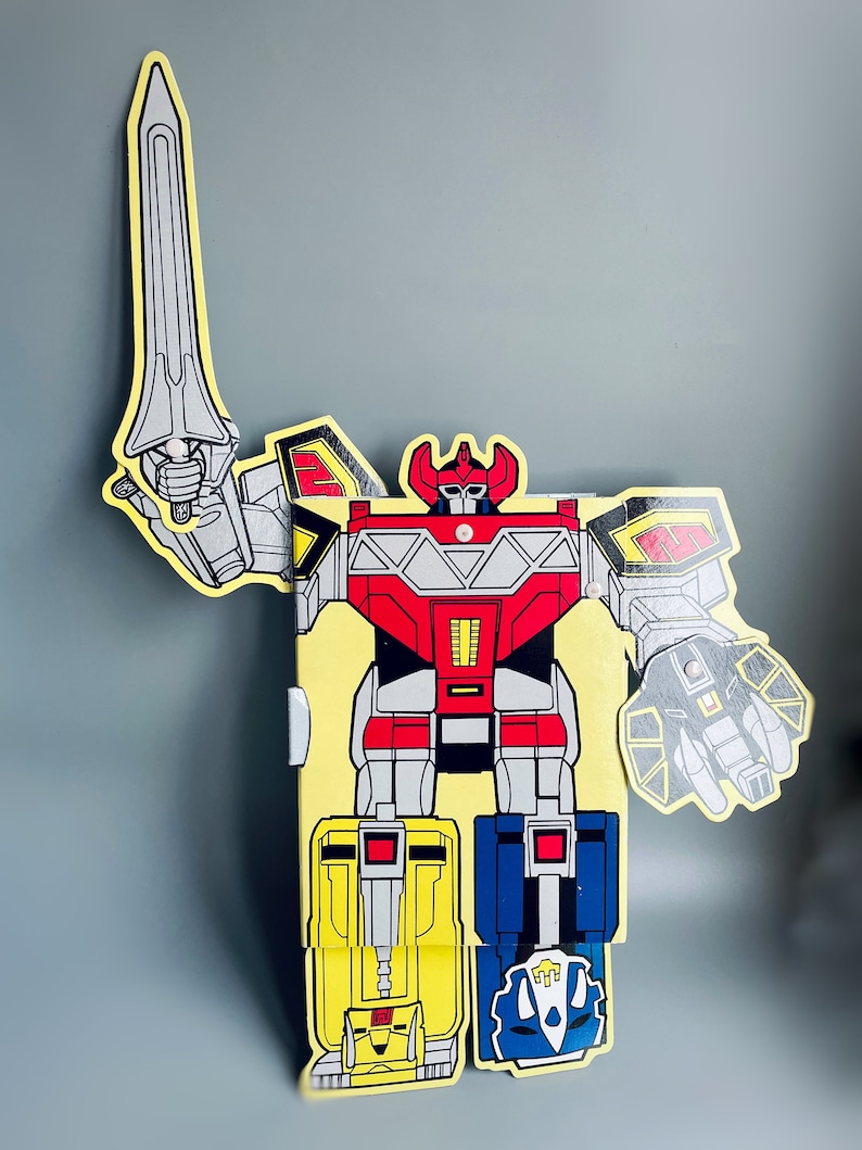 90's Mighty Morphin Power Rangers Megazord Flip up - Etsy