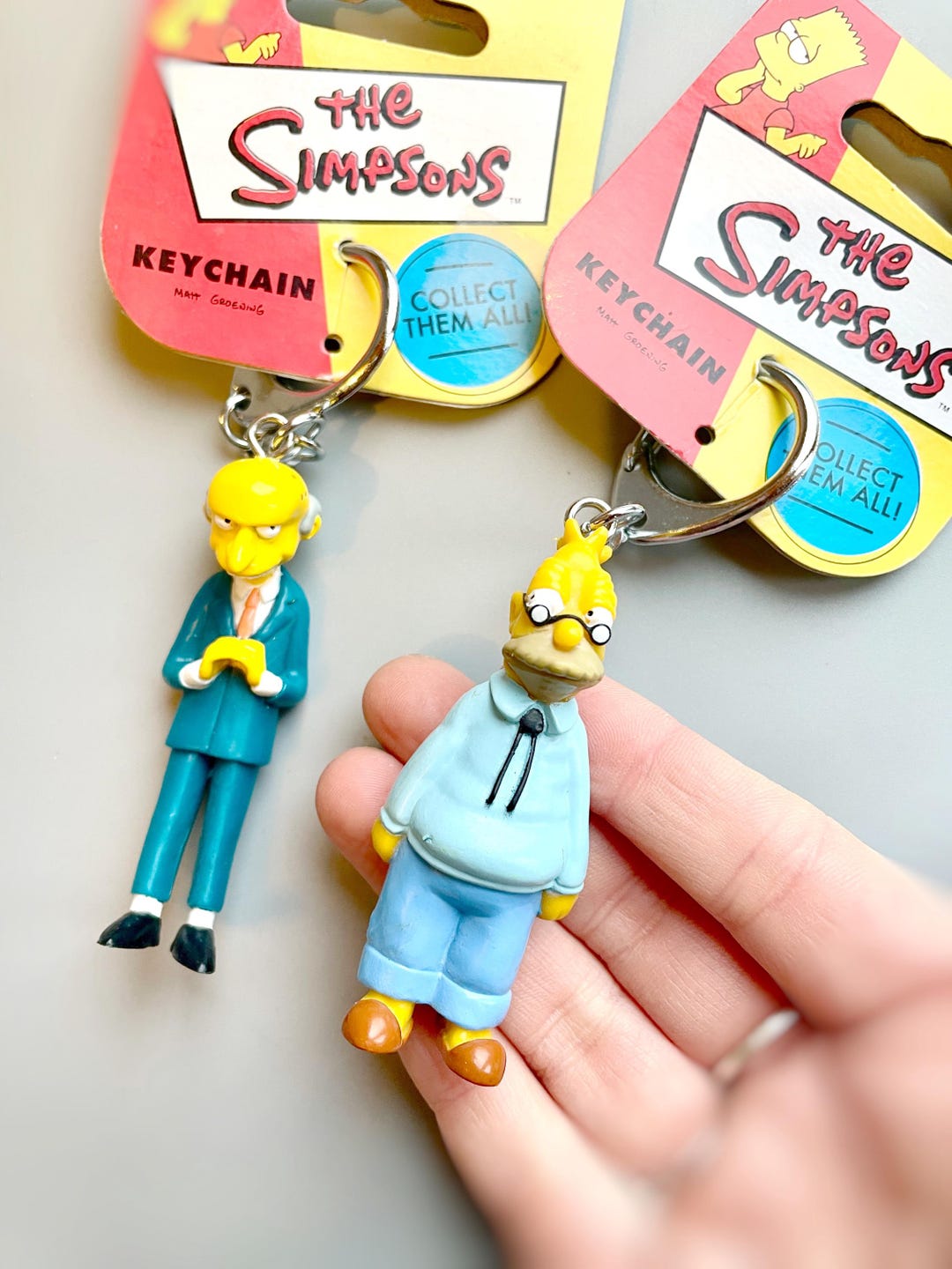 Simpsons Mini Figures Keyrings, CHOOSE YOUR OWN, Simpsons 2" Figurines ...