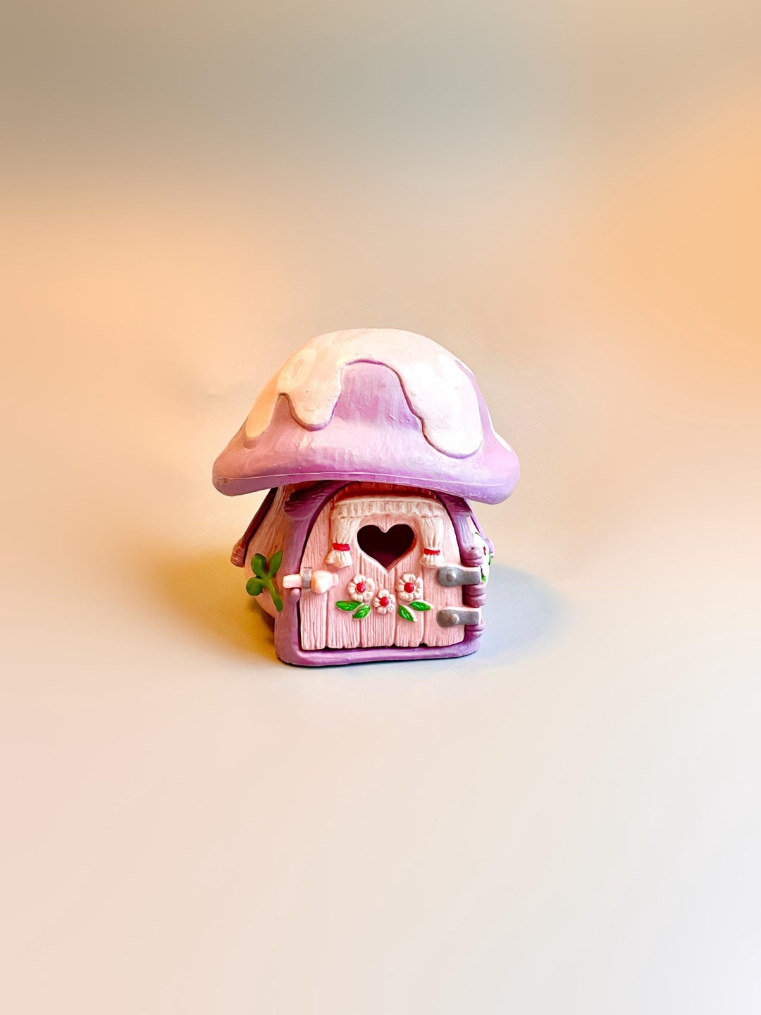 Vintage Pink Smurf House, Vintage Schleich Peyo Smurfette Mushroom ...