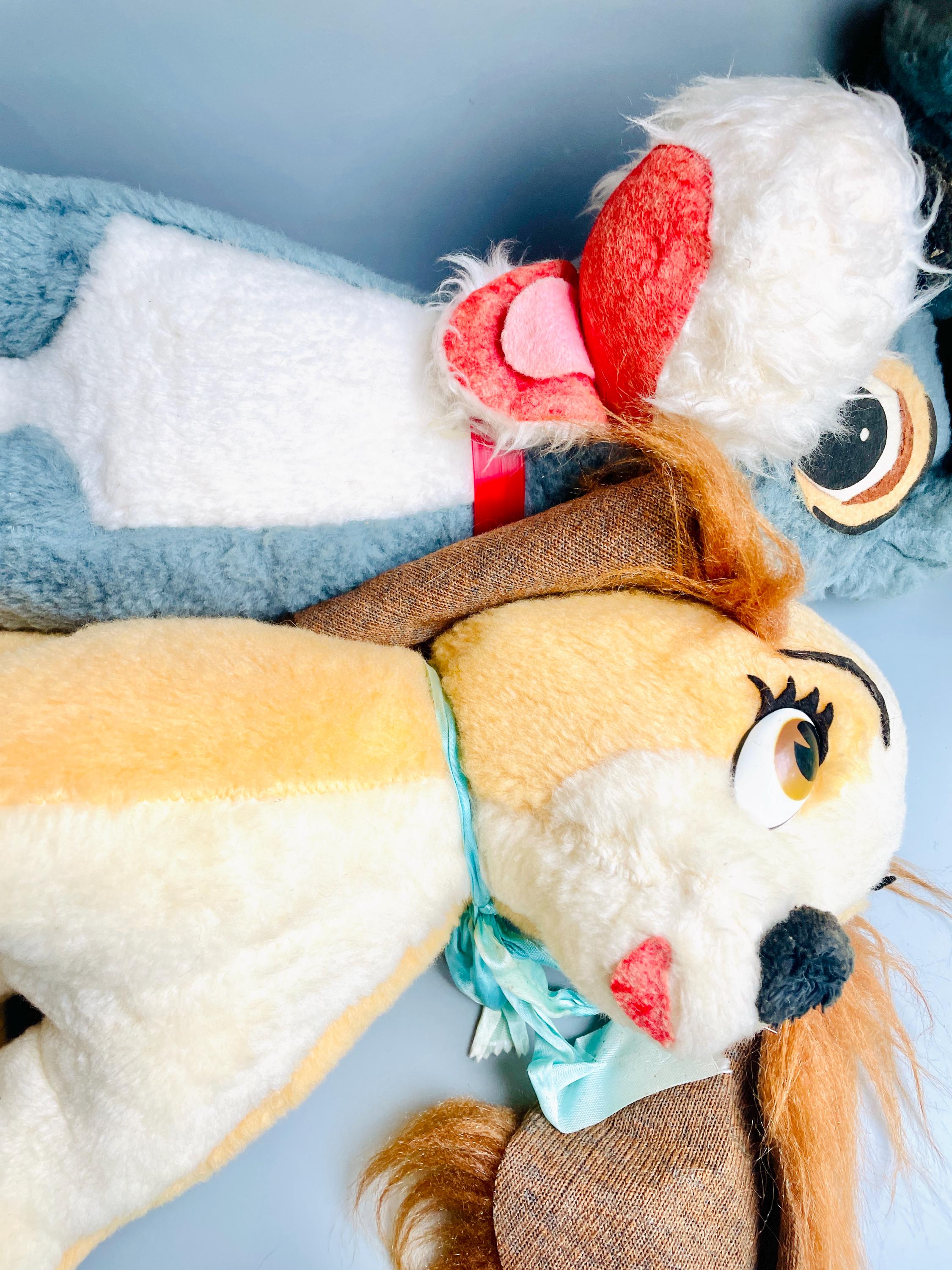 Vintage Lady & the Tramp Plush Family, 1970'S 60's Large Lady Tramp ...