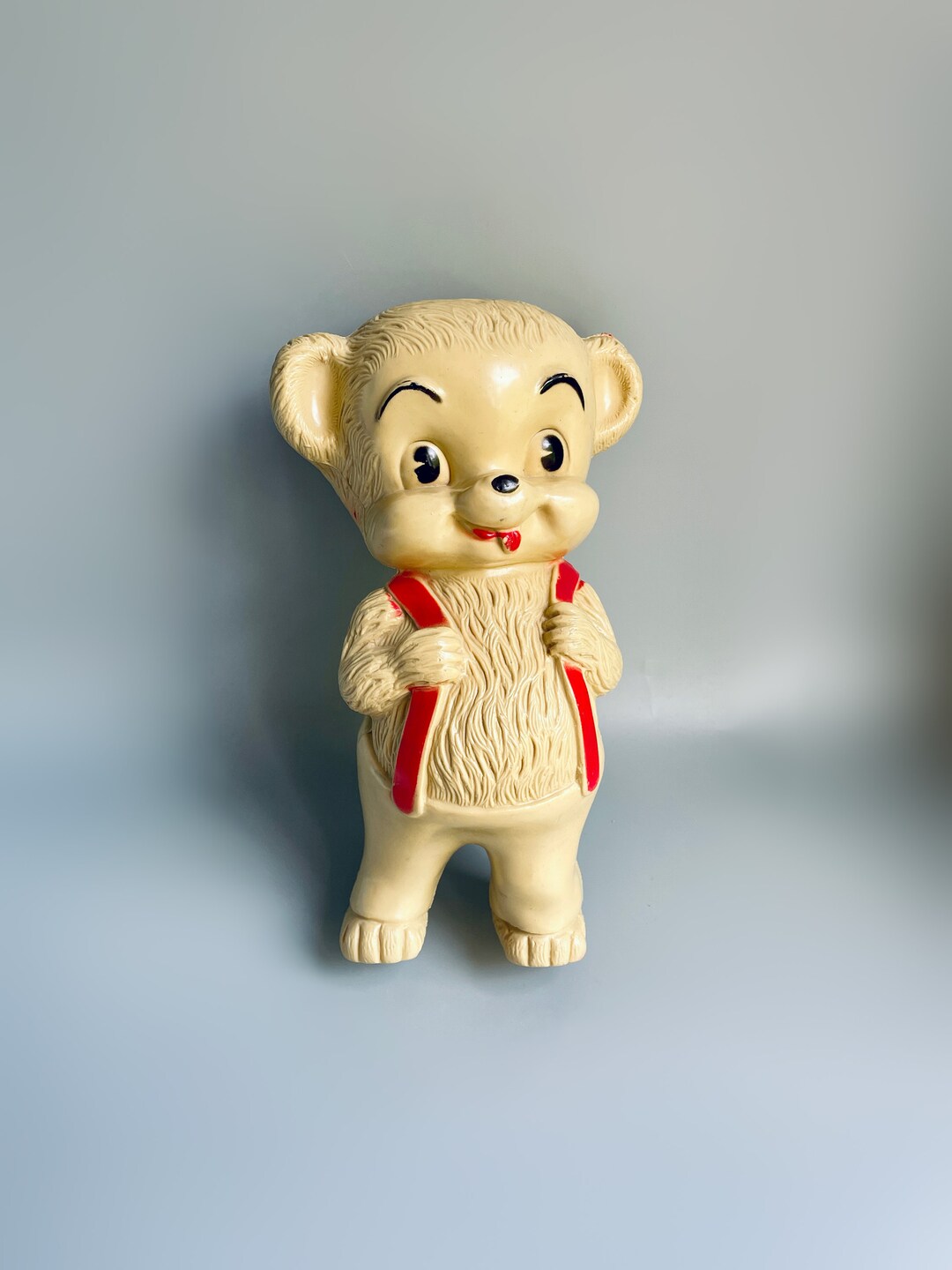 Vintage Bear Squeak Toy Doll, 60’s Kitsch Squeak Toy, Vintage Rubber ...