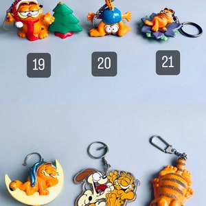 Vintage Garfield Keychains, CHOOSE YOUR OWN, Retro Garfield Key Rings ...