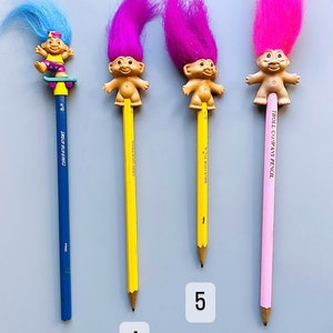 Russ Troll Pencil Toppers & Original Pencil / Pen | CHOOSE YOUR TROLL ...